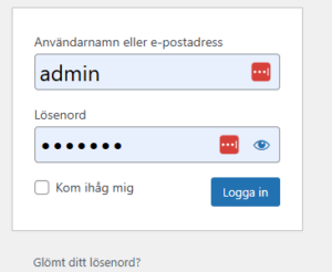 Logga in i wordpress när du glömt lösenord eller användarnamn - WP Akuten